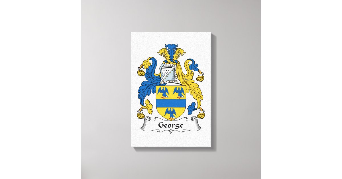George Family Crest Canvas Print | Zazzle