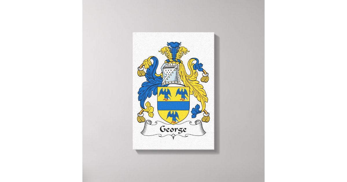 George Family Crest Canvas Print | Zazzle