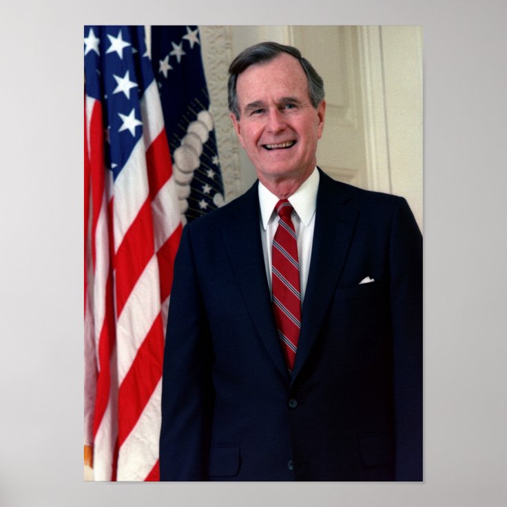 George H. W. Bush Poster | Zazzle