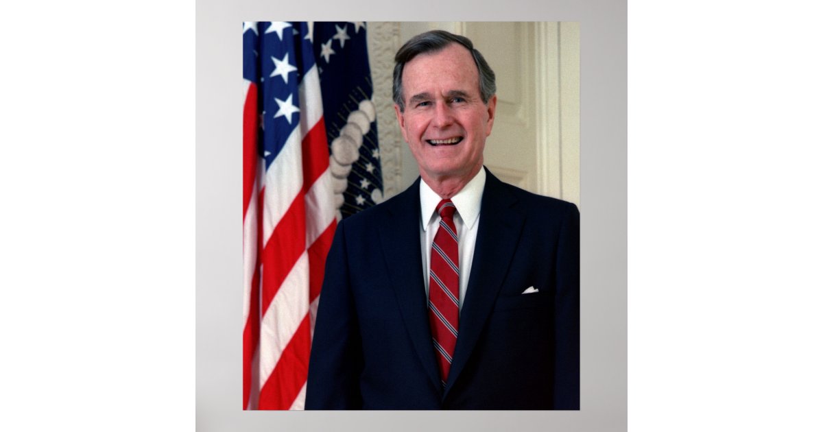 George H.W. Bush Poster | Zazzle