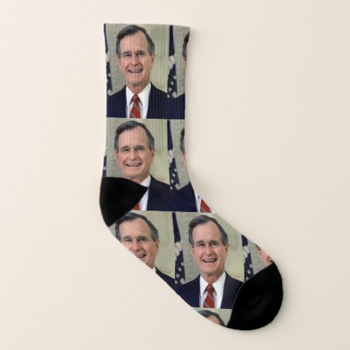 George H W Bush Socks | Zazzle