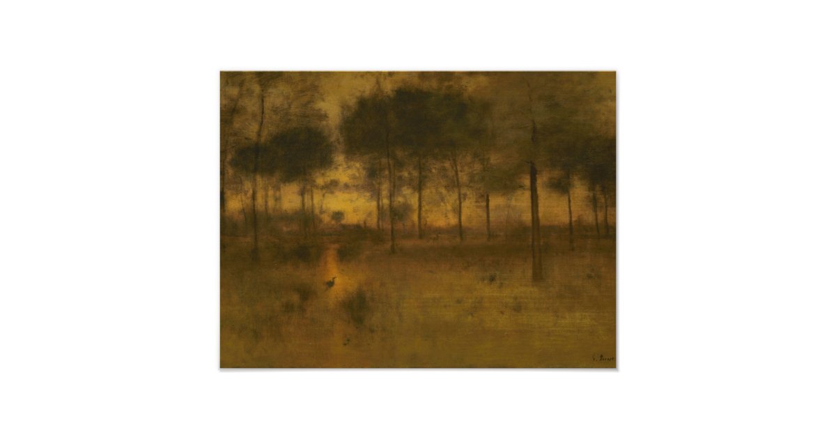 George Inness - The Home of the Heron Photo Print | Zazzle