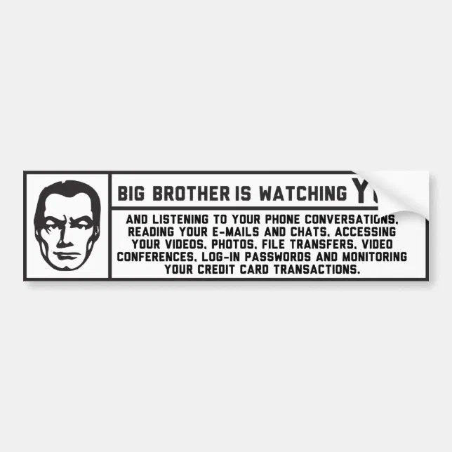 George Orwell 1984 Big Brother Sticker | Zazzle