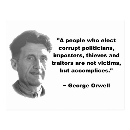 George Orwell Quote Postcard | Zazzle.com