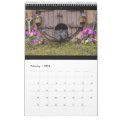 George the mouse in a log pile House calendar | Zazzle
