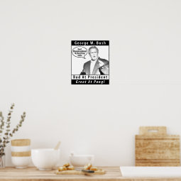 George W. Bush Beer Pong Poster | Zazzle