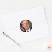George W. Bush Classic Round Sticker | Zazzle