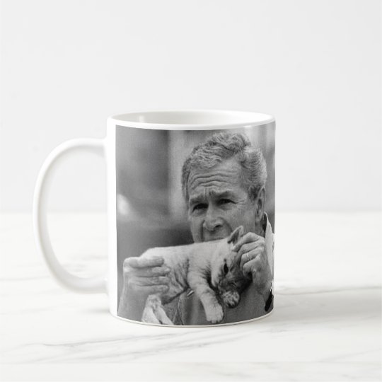 George W Bush Eating A Kitten Coffee Mug | Zazzle.com