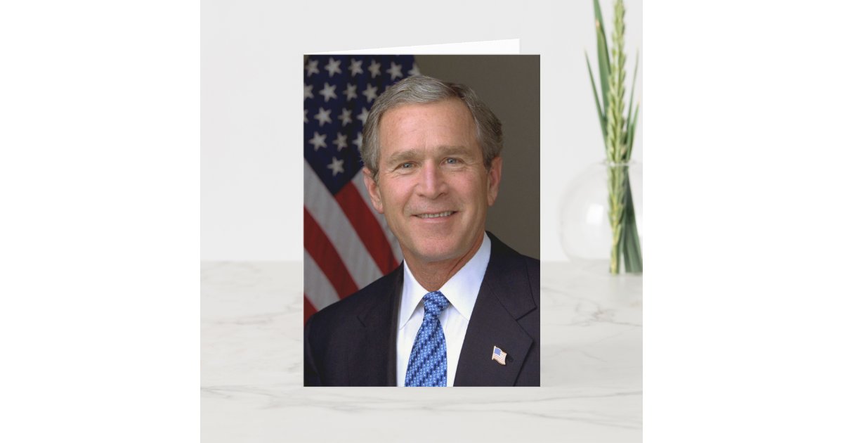 George W. Bush official portrait Card | Zazzle