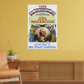 George Washington 1789 Election Poster (White) | Zazzle