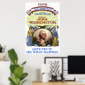 George Washington 1789 Election Poster (White) | Zazzle