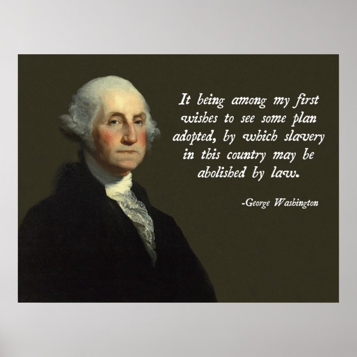 George Washington Abolition Poster | Zazzle