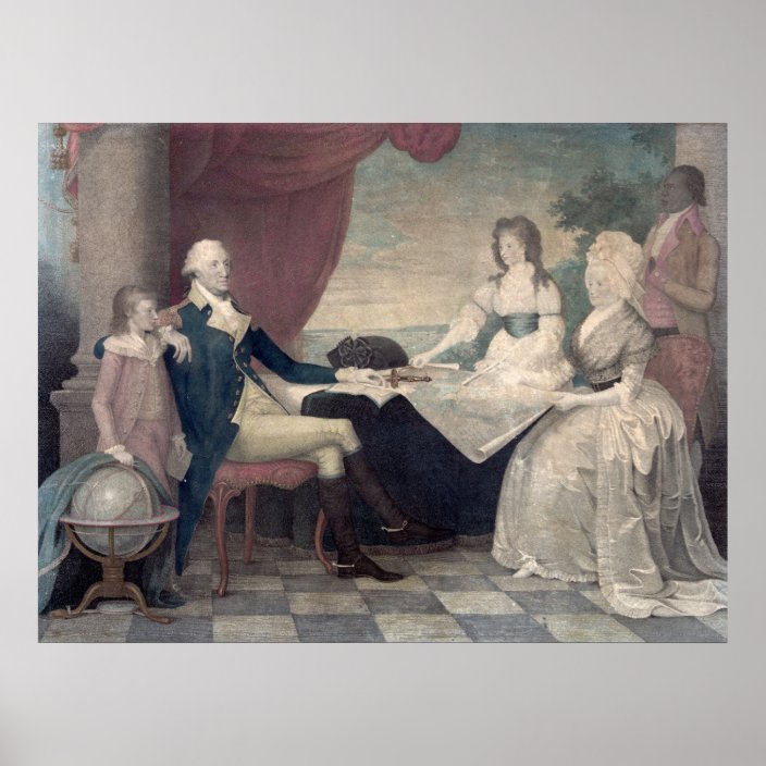 George Washington and His Family poster/print Poster | Zazzle.com