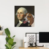 George Washington and his Foxhound Poster | Zazzle