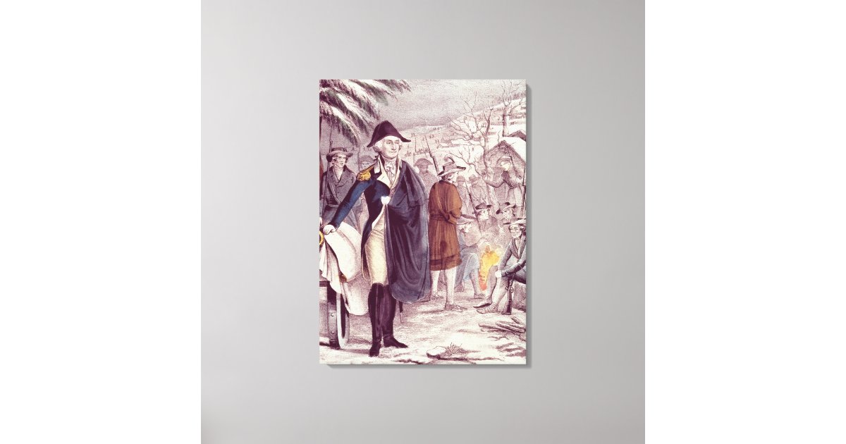George Washington at Valley Forge Canvas Print | Zazzle