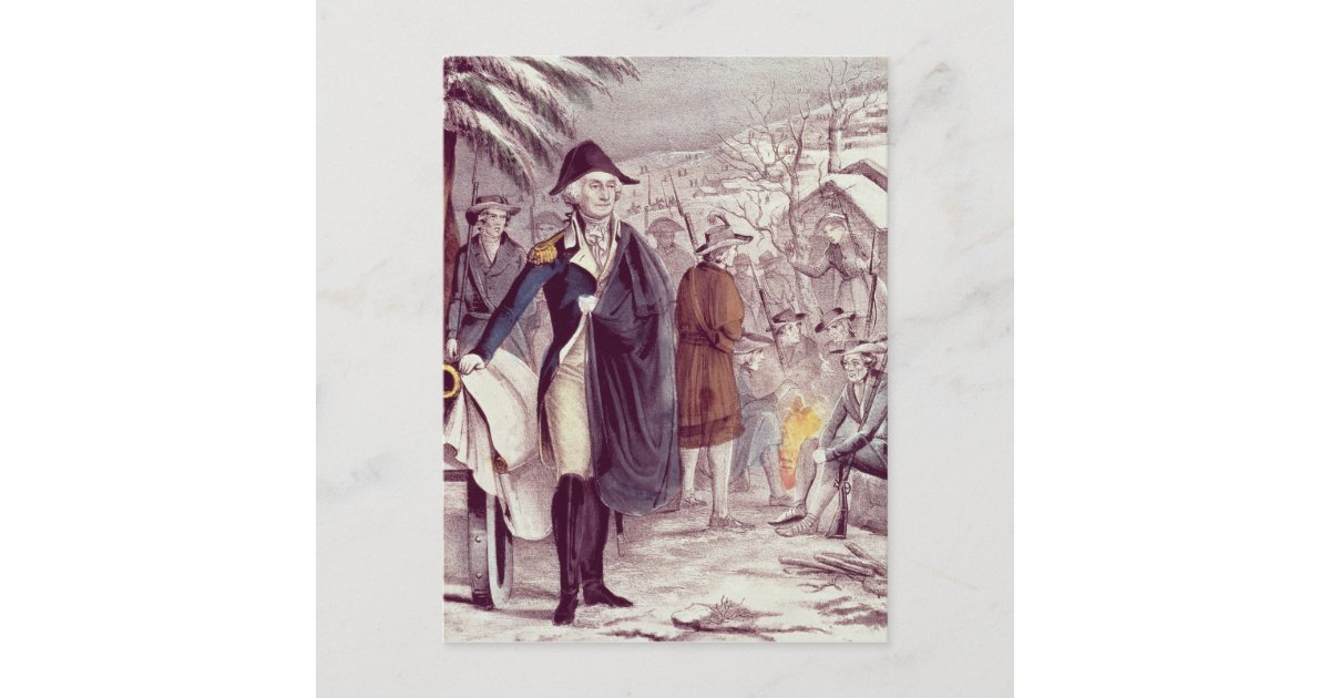 George Washington at Valley Forge Postcard | Zazzle