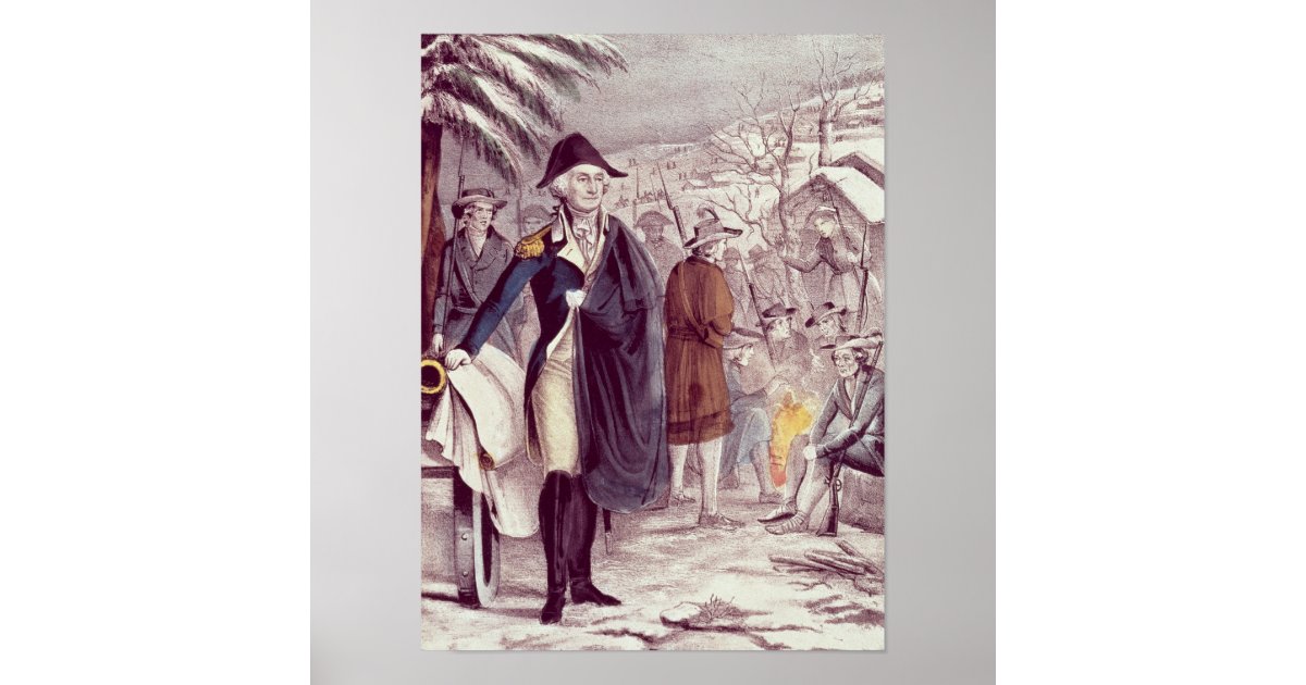 George Washington at Valley Forge Poster | Zazzle