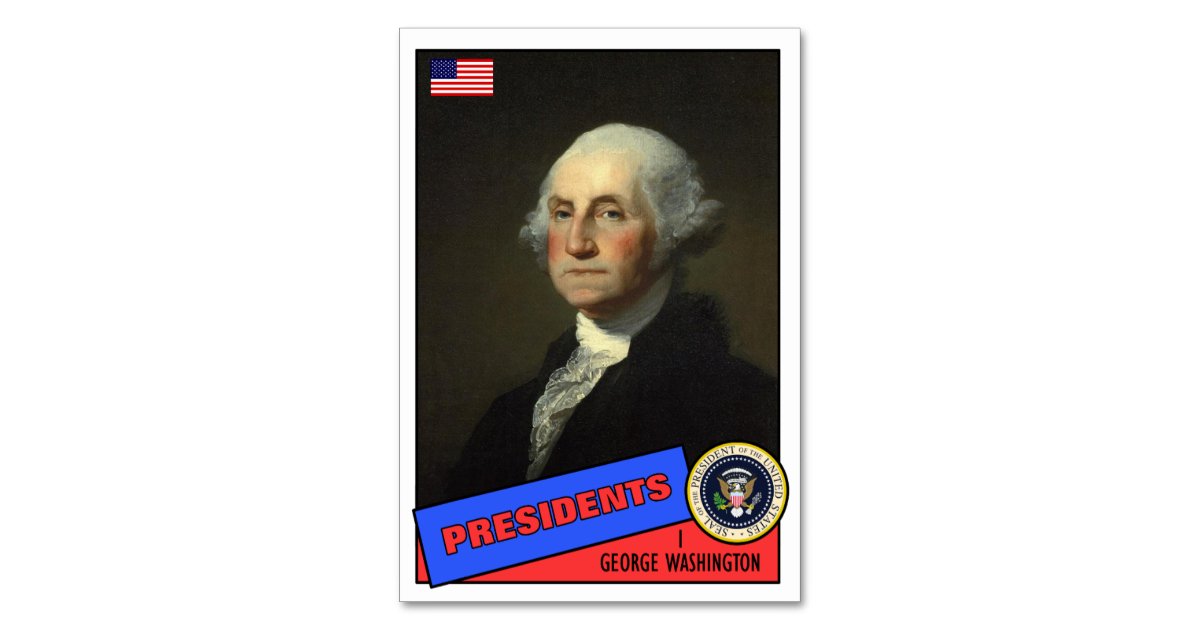 George Washington Baseball Card | Zazzle