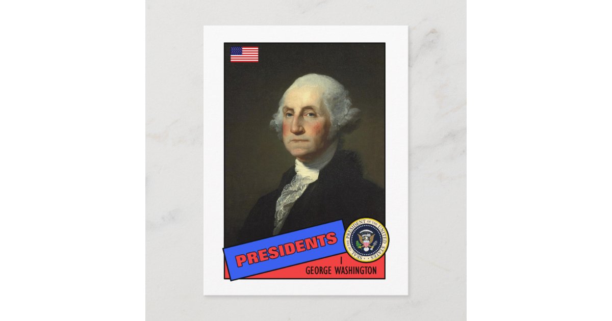 George Washington Baseball Card | Zazzle