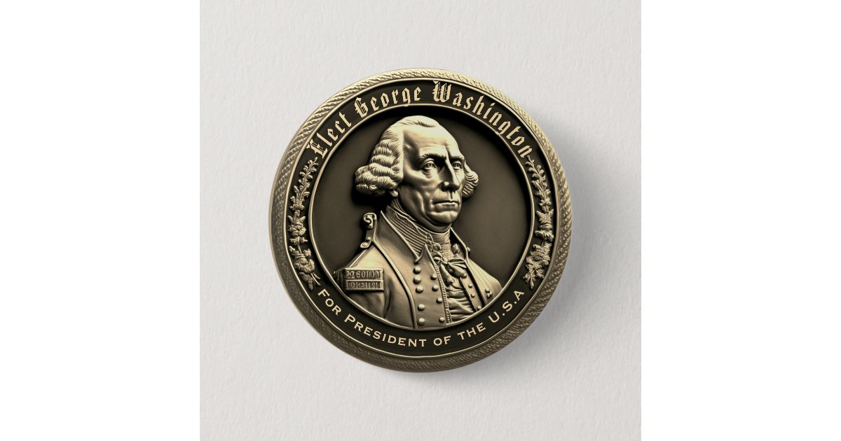 George Washington Campaign Button | Zazzle