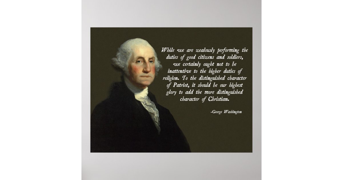 George Washington Christian Poster | Zazzle