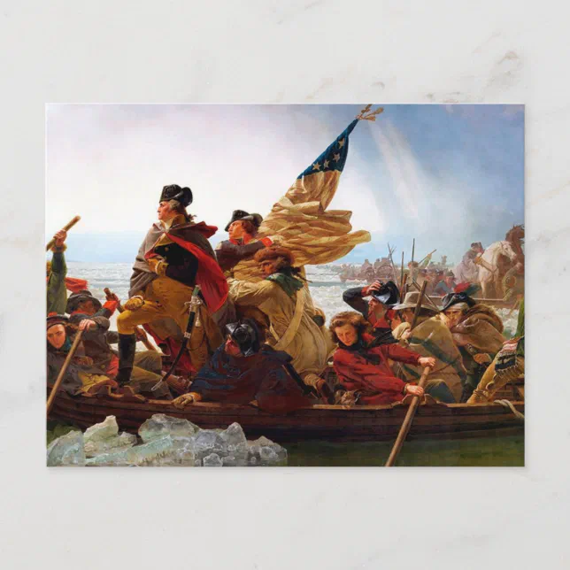 George Washington Crossing Of The Delaware River Postcard | Zazzle