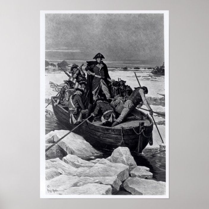George Washington crossing the Delaware River Poster | Zazzle.com