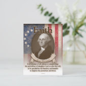 George Washington - Faith Postcard | Zazzle