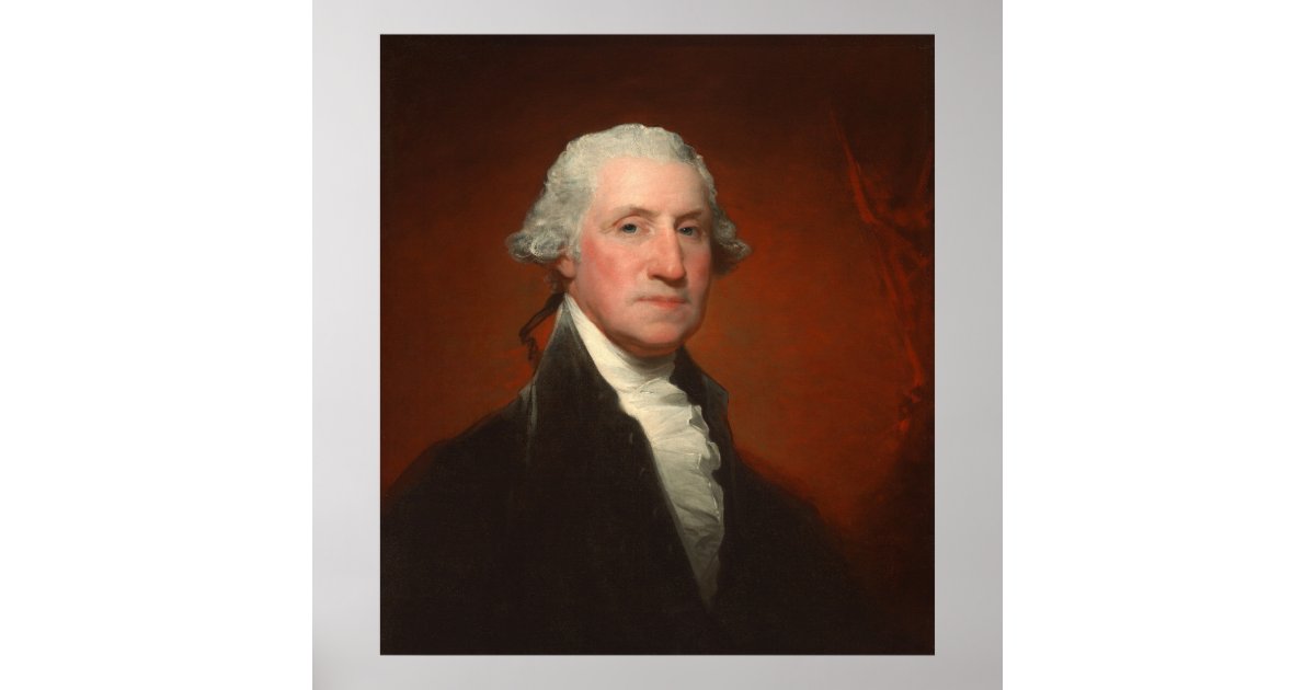 George Washington - Gilbert Stuart Fine Art Poster | Zazzle