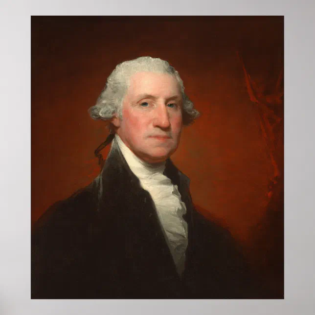 George Washington - Gilbert Stuart Fine Art Poster | Zazzle