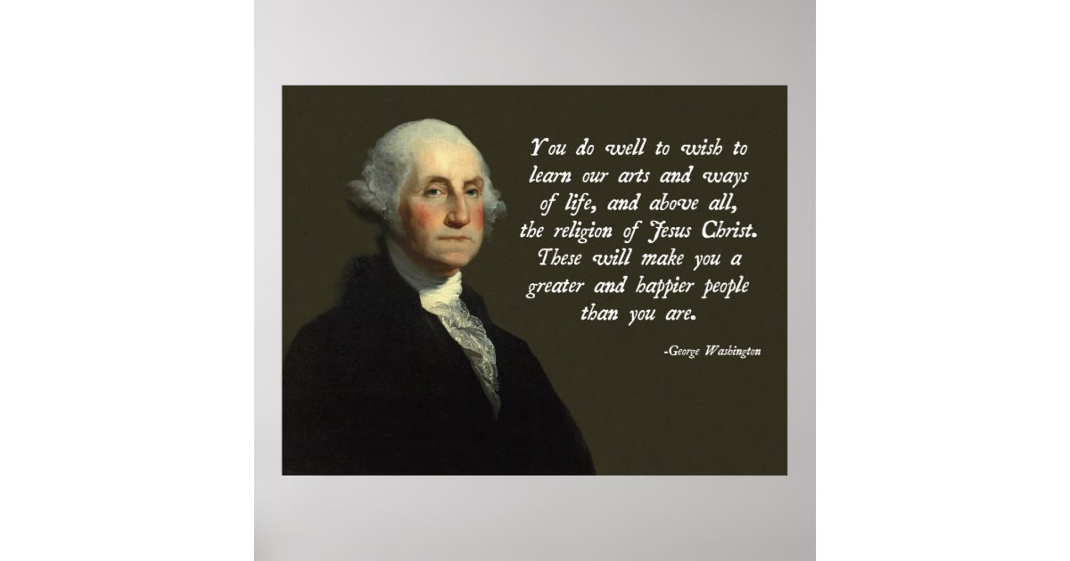 George Washington Jesus Christ Poster | Zazzle
