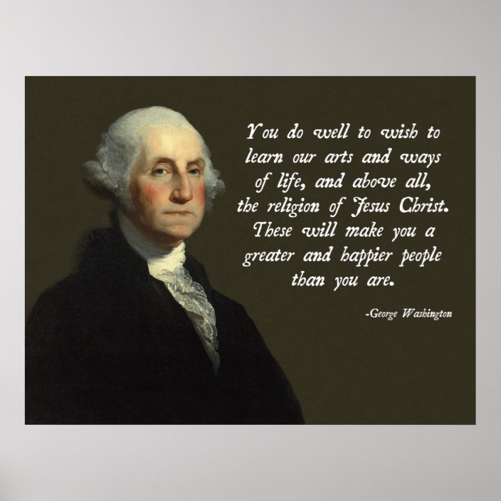 George Washington Jesus Christ Poster | Zazzle.com