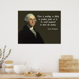 George Washington Military Poster | Zazzle