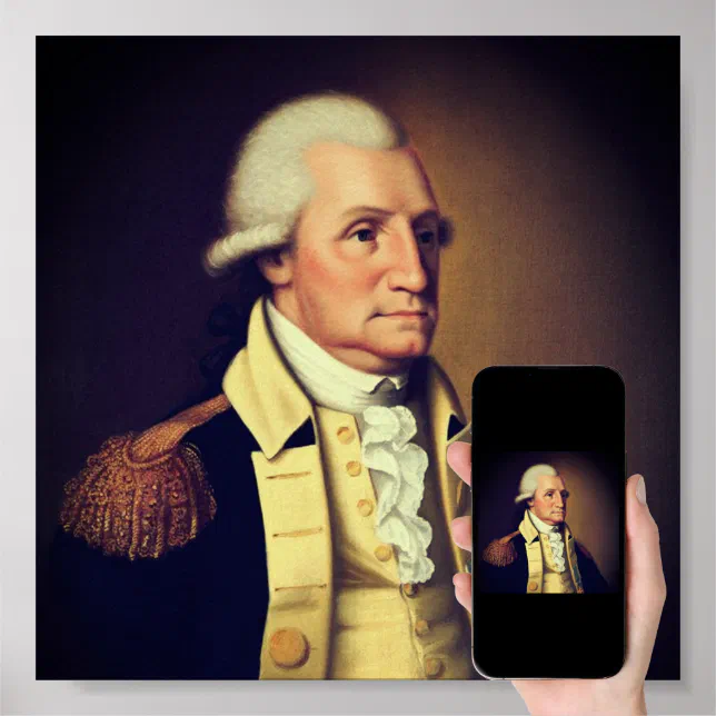 George Washington portrait (1790) Poster | Zazzle