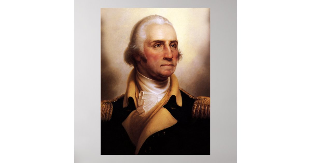 George Washington Portrait Poster | Zazzle
