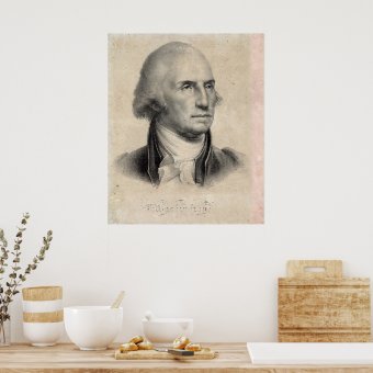 George Washington Portrait poster/print Poster | Zazzle