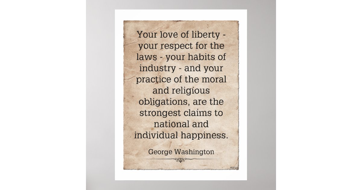 George Washington Poster | Zazzle