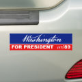 George Washington President 1789 Bumper Sticker | Zazzle