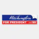 George Washington President 1789 Bumper Sticker | Zazzle