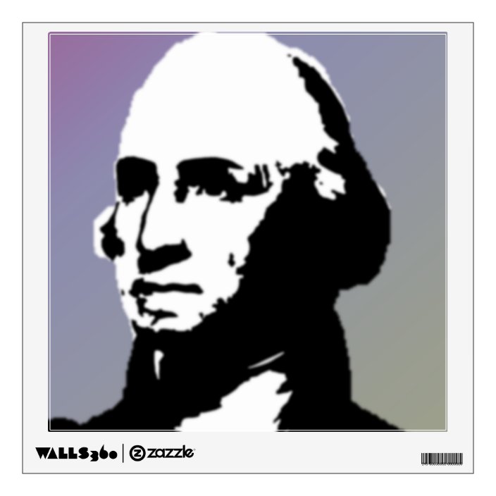 George Washington Silhouette Wall Sticker | Zazzle.com