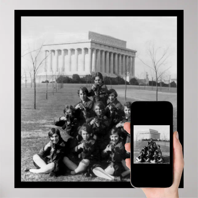George Washington University Girls Rifle Team 1927 Poster | Zazzle