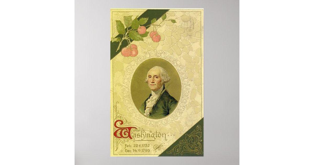 George Washington Vintage Poster | Zazzle