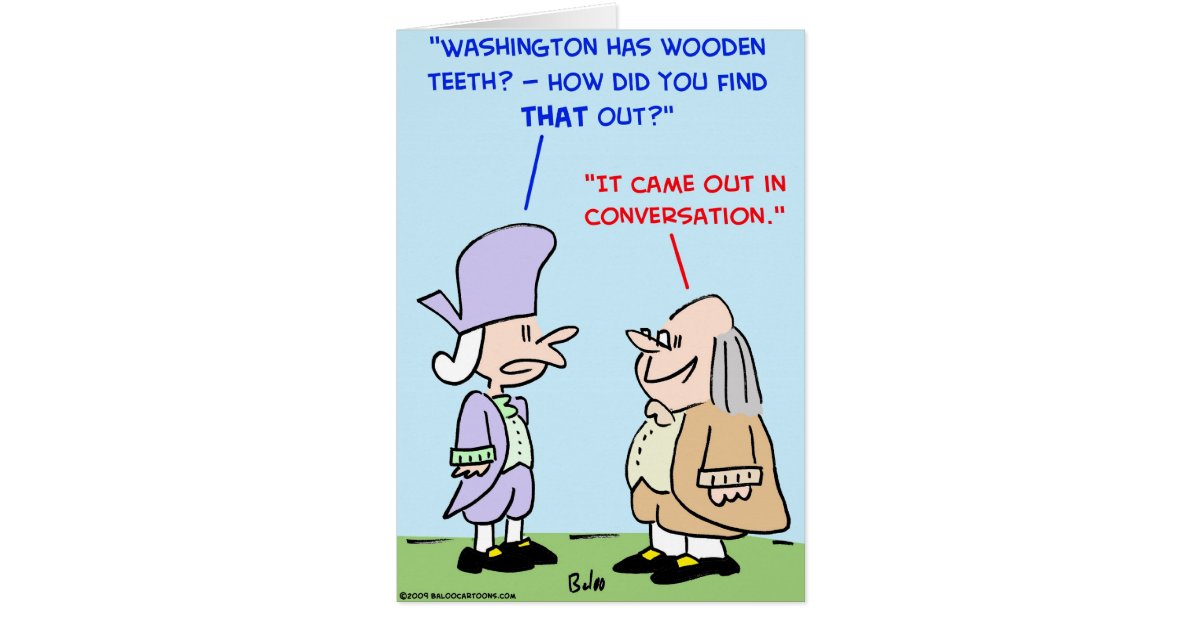 george washington wooden teeth | Zazzle