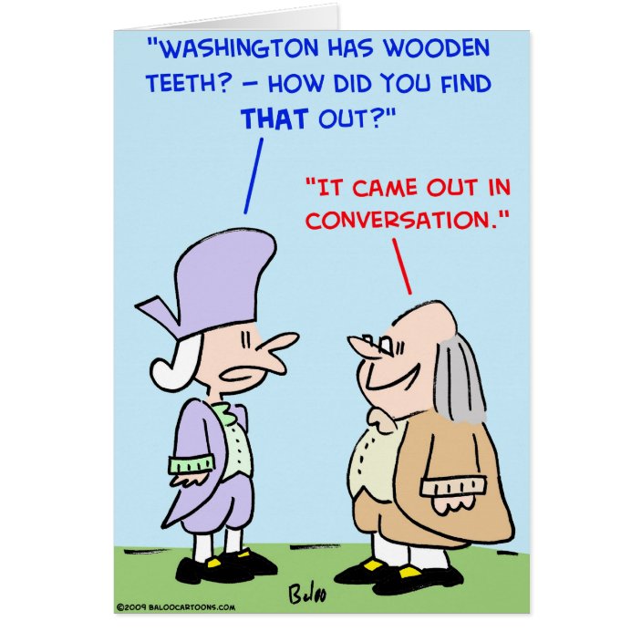 george washington wooden teeth | Zazzle.com