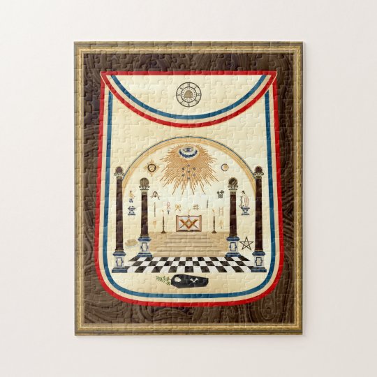 George Washington's Masonic Apron Jigsaw Puzzle | Zazzle.com