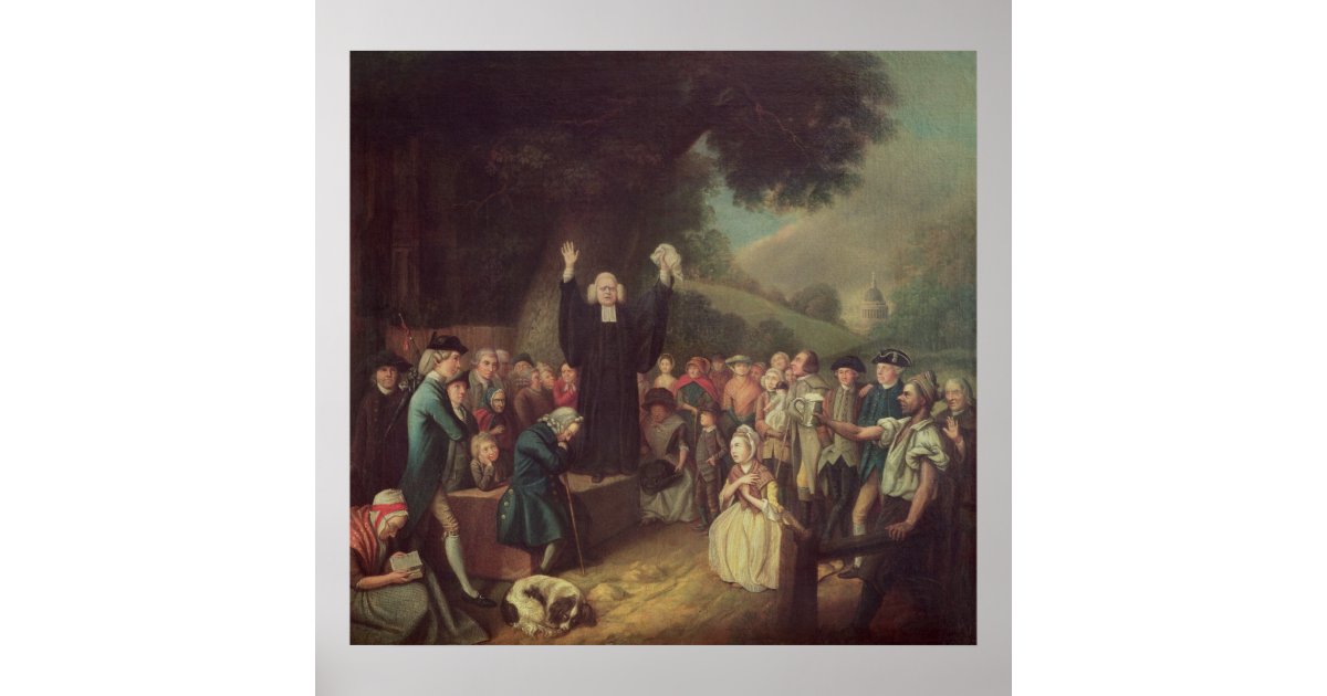 George Whitefield preaching Poster | Zazzle