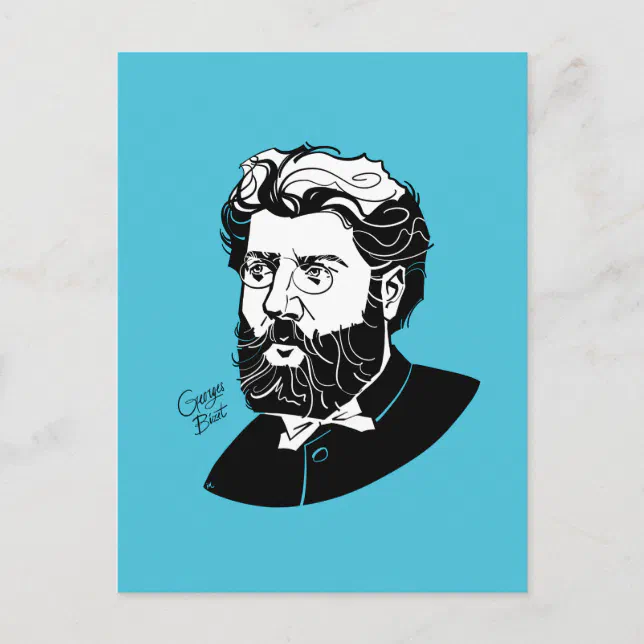 Georges Bizet Postcard | Zazzle