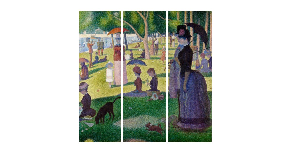 Georges Seurat - A Sunday on La Grande Jatte Triptych | Zazzle