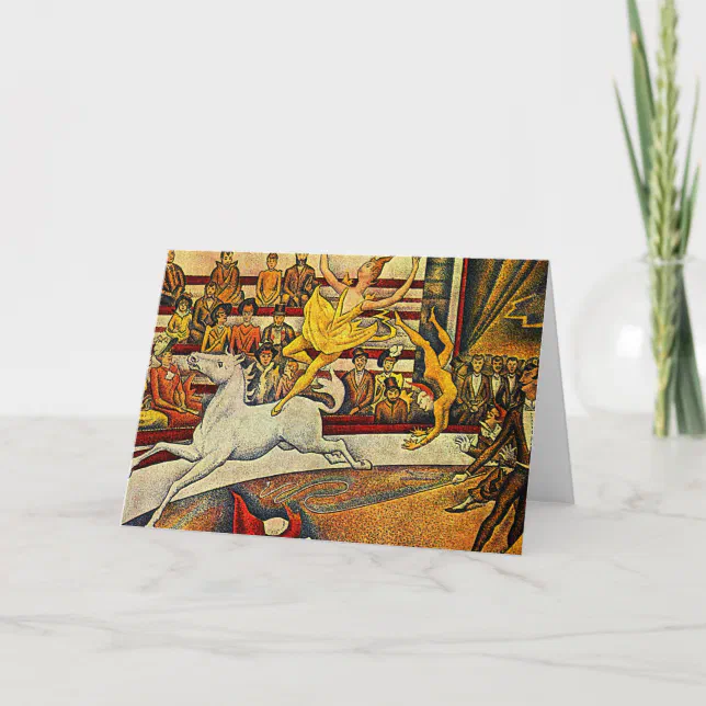 Georges Seurat's The Circus (1891) Card | Zazzle
