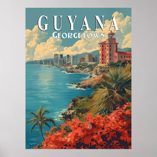 Georgetown, Guyana Poster | Zazzle